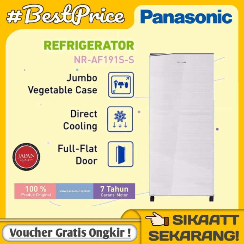 Promo LEMARI ES 1 PINTU PANASONIC NR-AF191 NR AF 191S-PK GARANSI 7 TH 164 L Diskon 23% di Seller ...