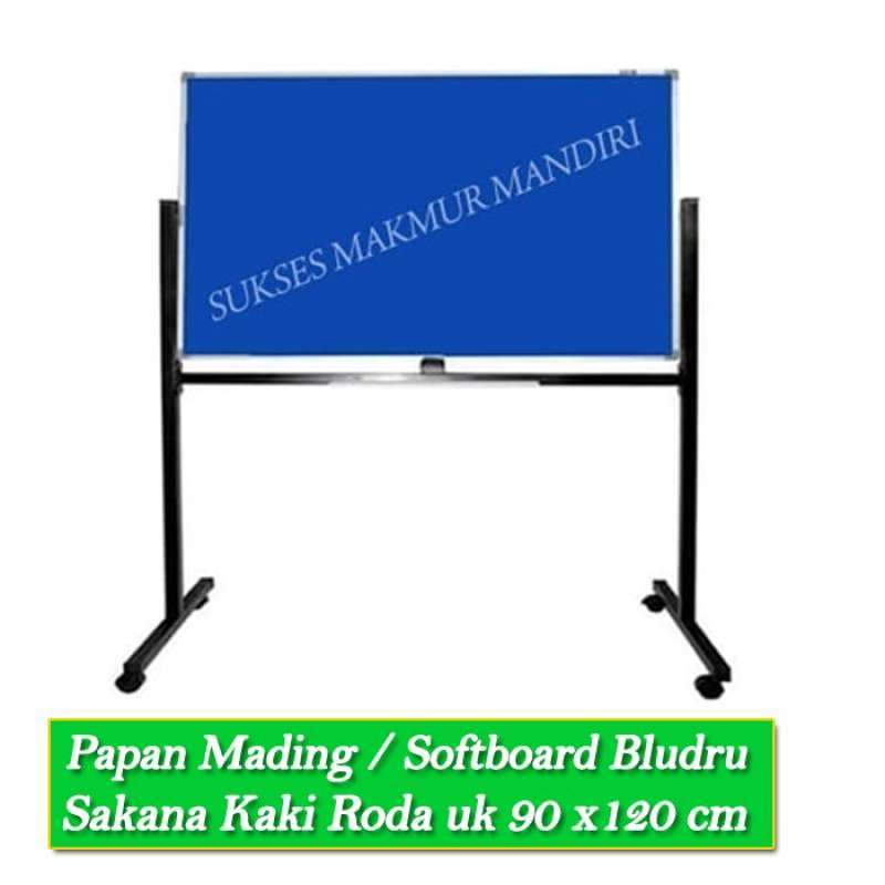 Promo Papan Mading / Softboard Bludru Sakana 90 X 120 Standing (Kaki ...