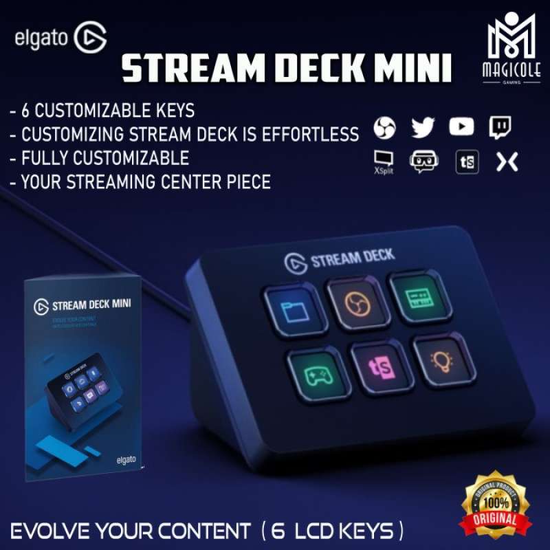 Promo Elgato Stream Deck Mini 6 Lcd Keys Live Controller Diskon 17% di ...