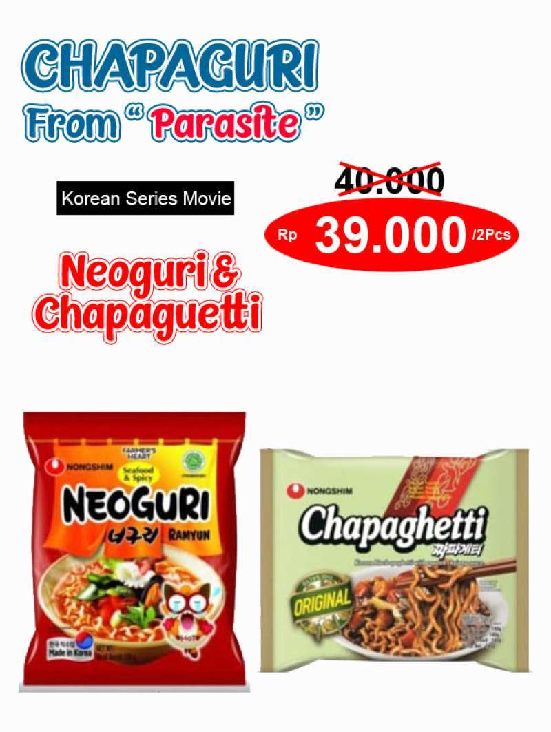 Jual Nongshim Chapaguri / Chapaghetti / Neoguri Mie Korea film Parasite ...