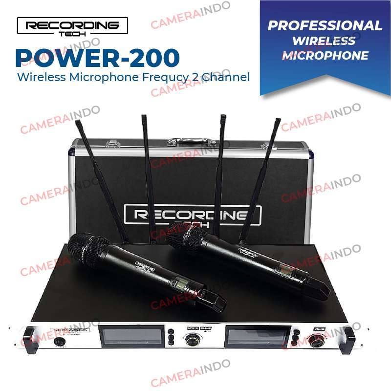Jual Recording Tech Rt Super 200 Mkii Super200 Wireless Mic 2 Channel ...