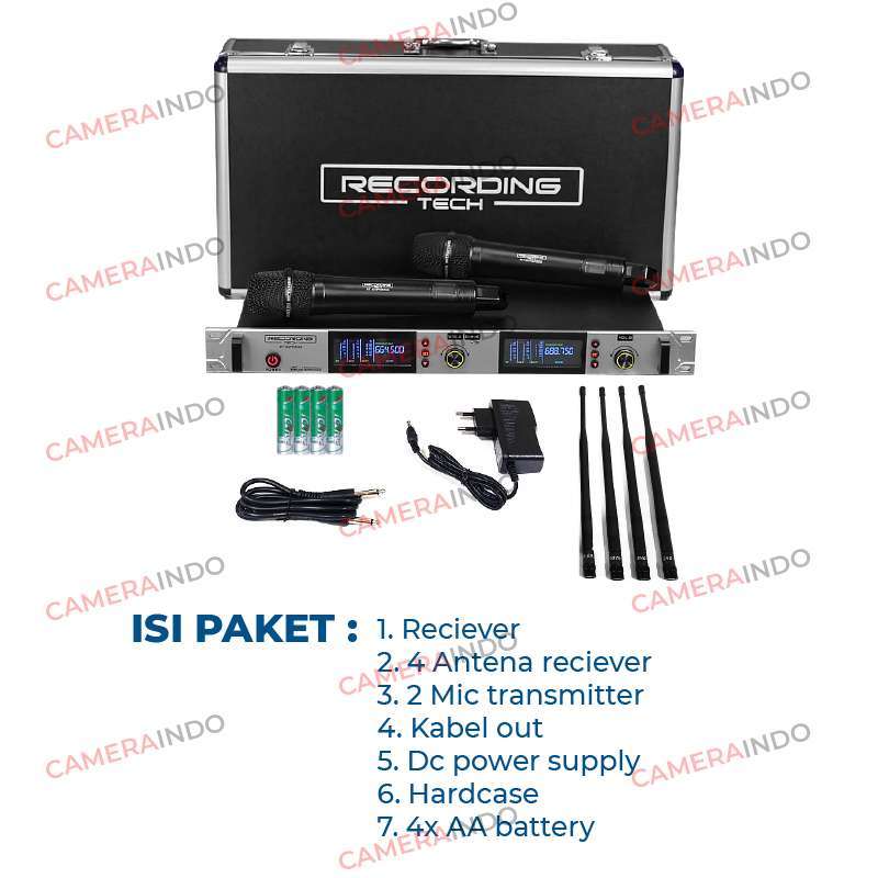 Jual Recording Tech Rt Super 200 Mkii Super200 Wireless Mic 2 Channel ...