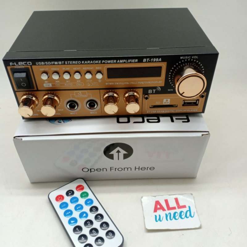 Promo Amplifier Bluetooth Fleco BT-199A - Ampli Fleco 199A Amplifier Karaoke Diskon 30% di ...
