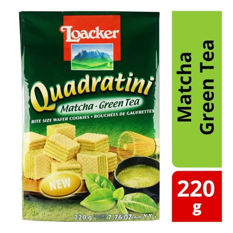 Jual Loacker Quadratini Crispy Wafers Matcha Green Tea di Seller ...