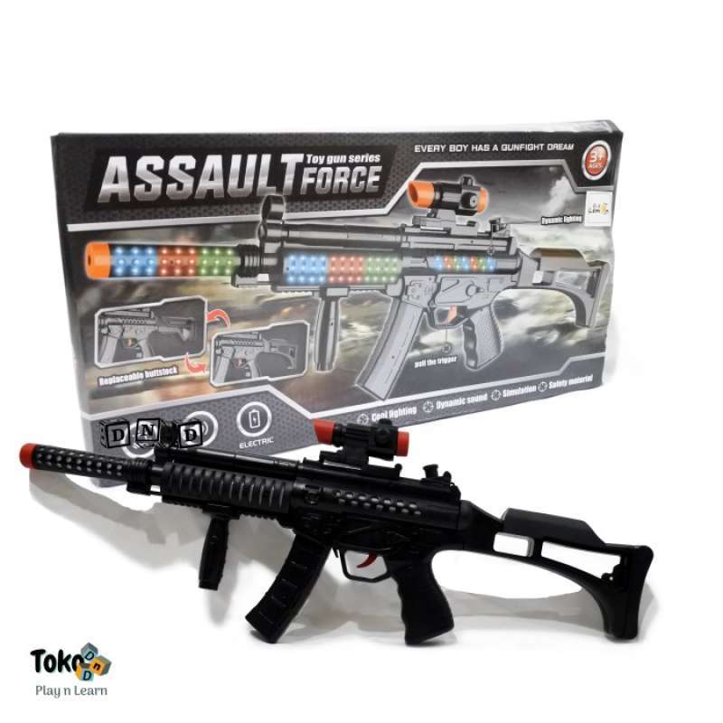 Jual Mainan Anak Pistol Assault Force Gun Senapan Semi Otomatis 661-4 ...