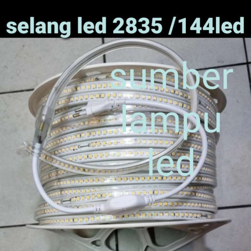 Jual Selang Led Putih 2835 Smd 144led /strip Light Drop Ceiling 100mtr ...