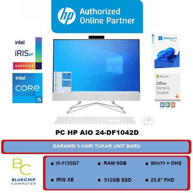 Jual PC HP AIO 24-DF1042D - i5-1135G7 8GB 512GB SSD 23.8 FHD Win11 ... Jual PC HP AIO 24-DF1042D - i5-1135G7 8GB 512GB SSD 23.8 FHD Win11 ...