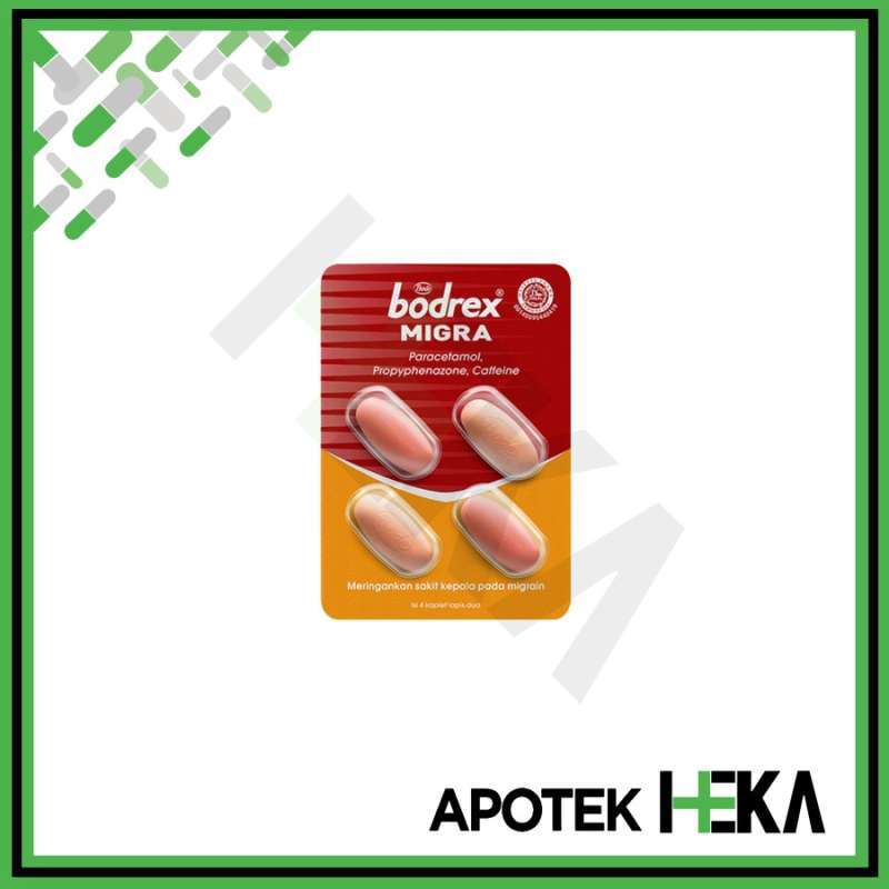 Jual Bodrex Migra Strip Isi 4 - Meringankan Sakit Kepala Sebelah ...