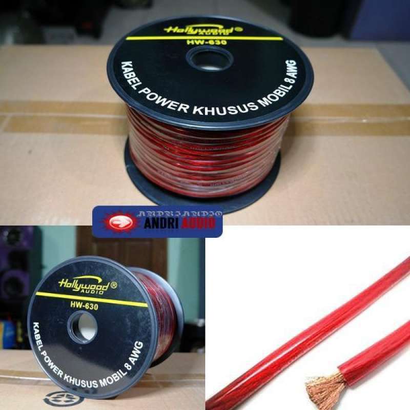 Jual Kabel Power 8 AWG Hollywood Per Meter di Seller ads audio ...