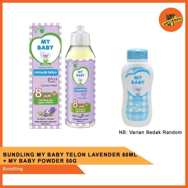 Jual BUNDLING MY BABY TELON LAVENDER 60ML + MY BABY POWDER 50G di ...