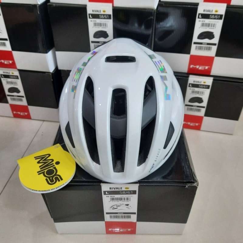 Jual Helm Sepeda Helm Sepeda Met Helmet Original Rivale Mips White