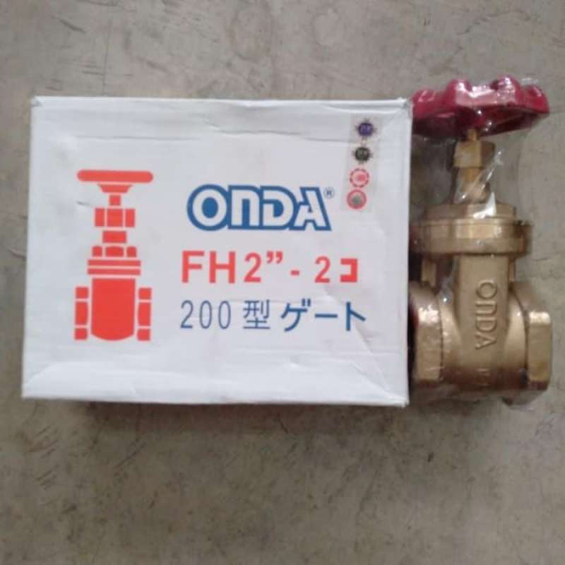 Jual Stop kran air ONDA 2-1/2 ASLI gate valve brass keran kuningan ...