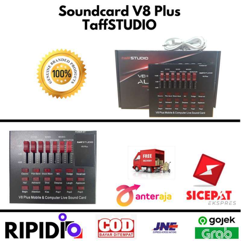 Promo Sound Card V8 Plus Mixer External Taffstudio Diskon 50% di Seller ...