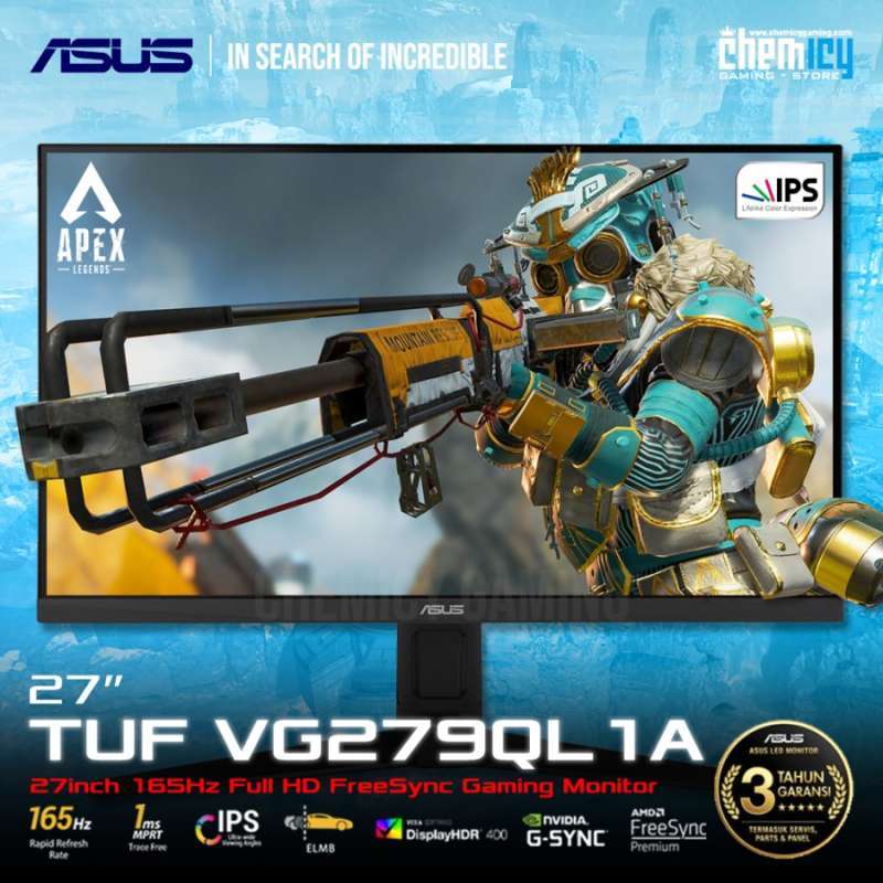 Jual ASUS TUF VG279QL1A 27inch 165Hz Full HD FreeSync Gaming Monitor di ...