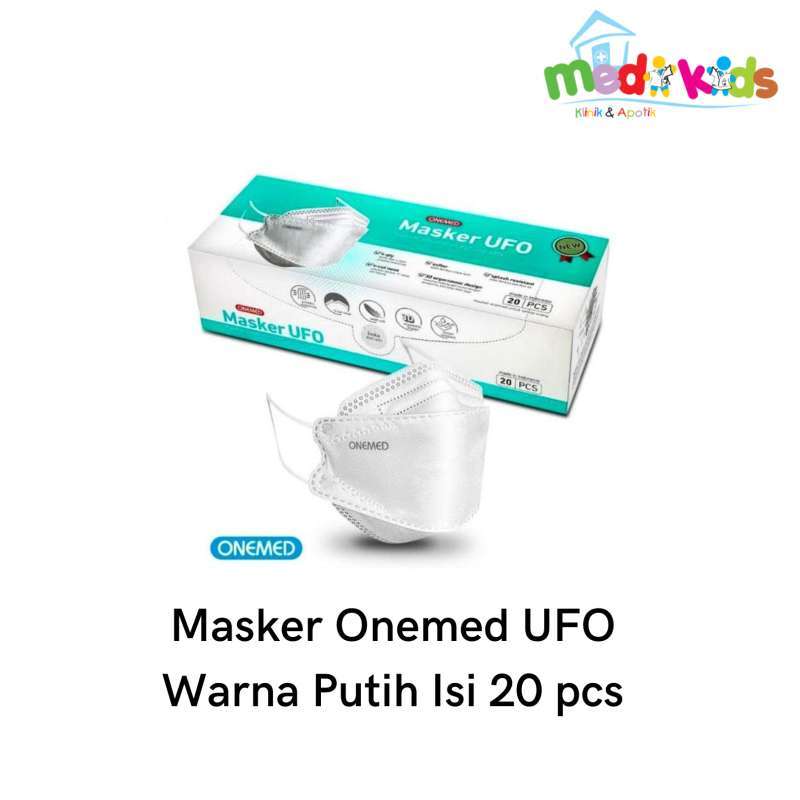 Jual Masker Medis Onemed Putih 4ply Masker UFO Earloop - Isi 20pcs di ...