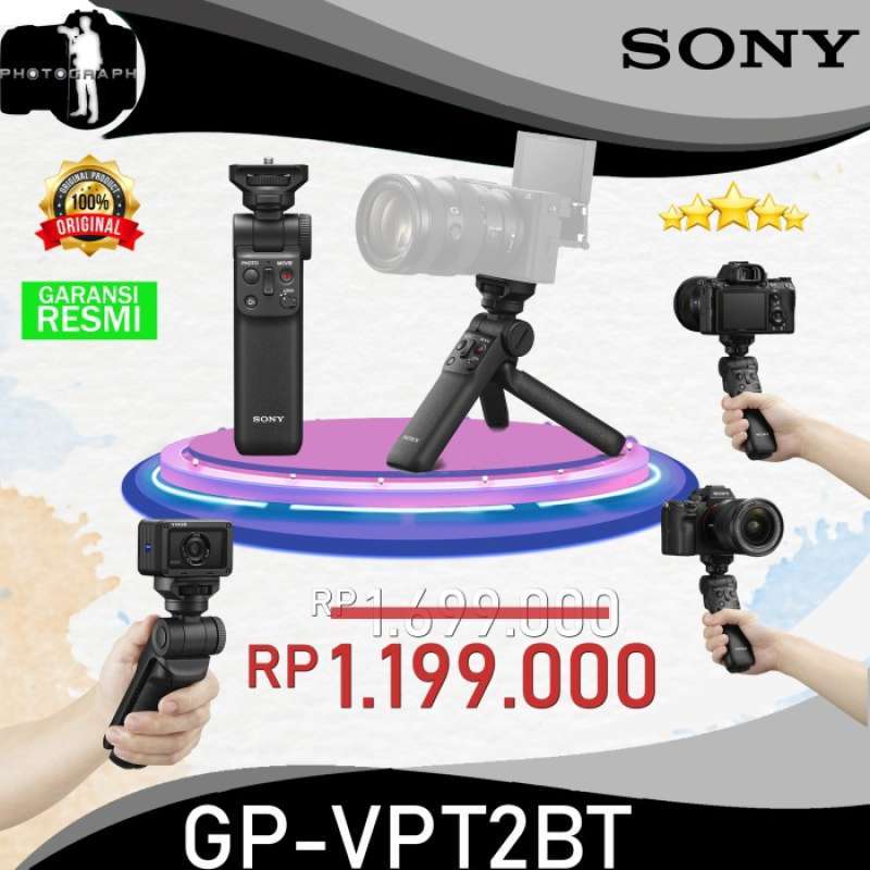 Promo Sony Gp-vpt2bt Ideal For Vlogging Wireless Bluetooth Shooting Grip Diskon 50% Di Seller Dr ...