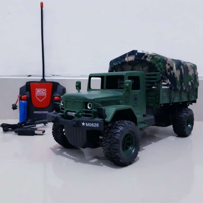 Jual Mainan Rc Car Truck Tentara Militer Army - Rc Truck Tentara di ...