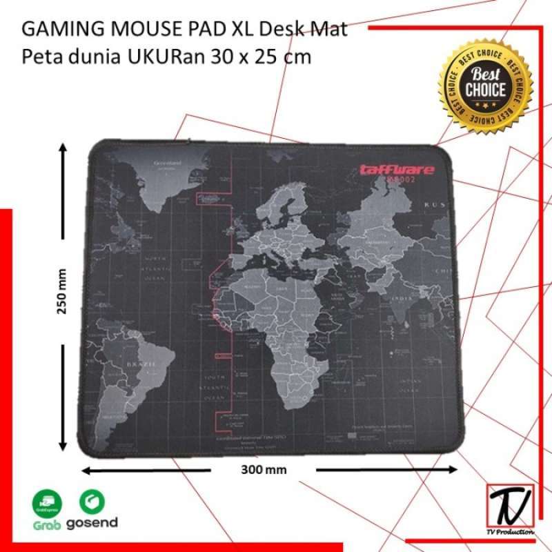 Promo MURAH Professional Gaming Mouse Pad XL Desk Mat Peta Dunia ...