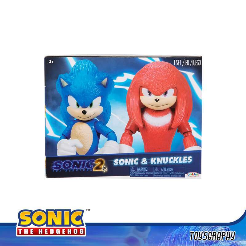 Jual Sonic the Hedgehog Movie 2 Sonic & Knuckles Action Figure 2 Pack ...