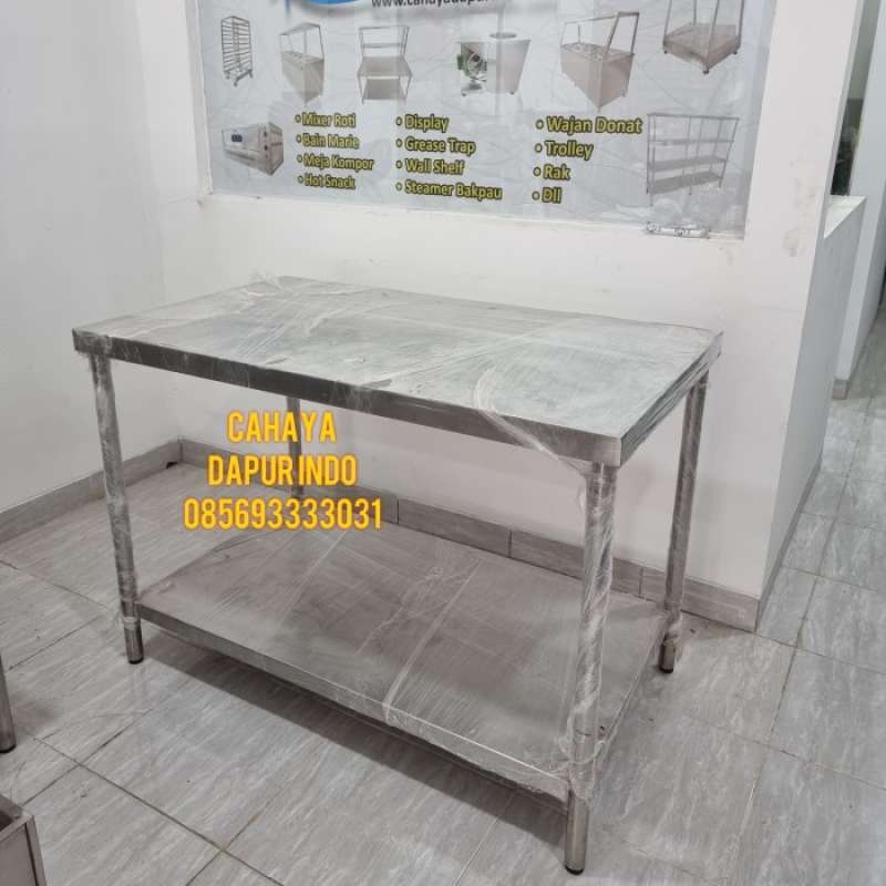 Promo meja stainless / Meja bakery / Meja Persiapan / Meja Kerja /Meja ...