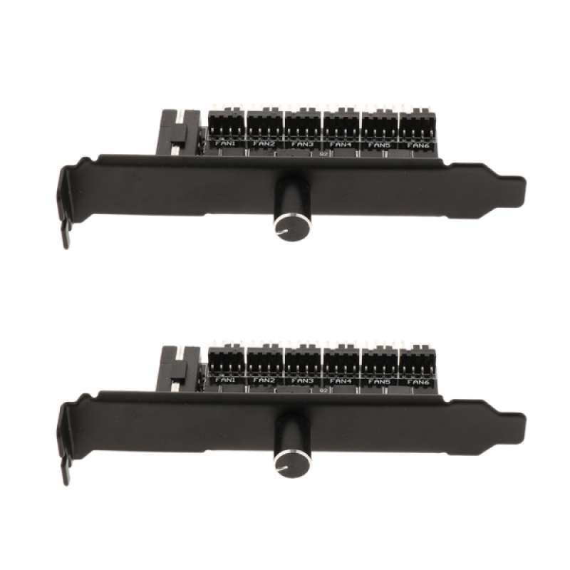 Promo 4Pin Power PCI Cooling Fan Controller 6 Channels PC Case Fans ...