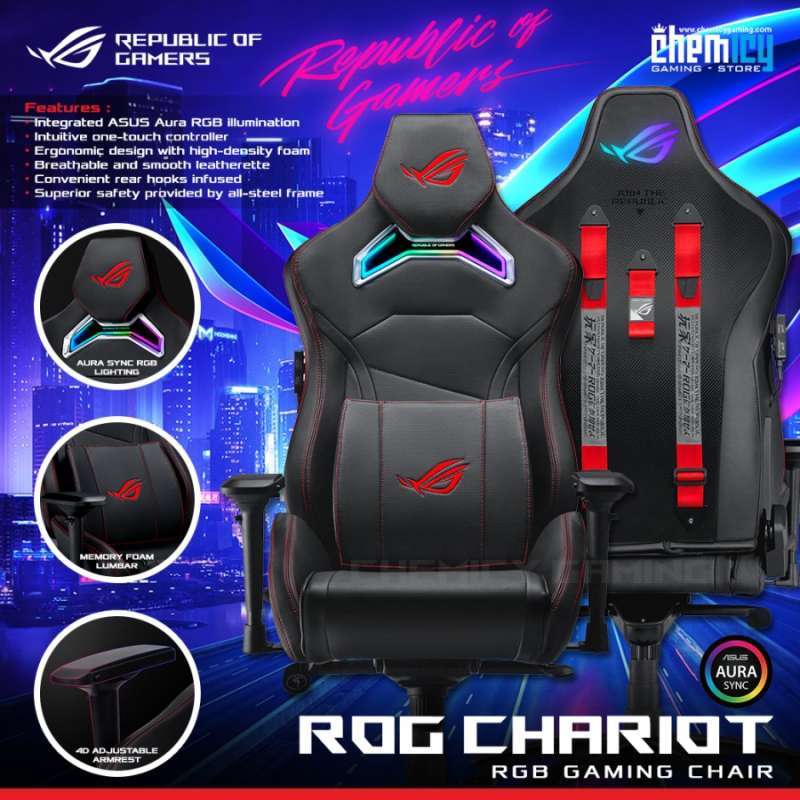 Jual Asus Rog Chariot Rgb Gaming Chair / Kursi Gaming Di Seller Chemicy ...