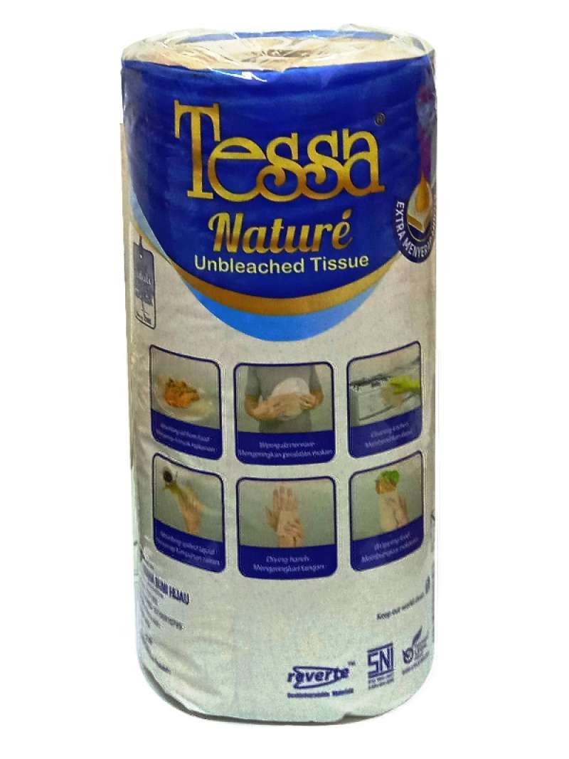 Jual Tissue Kitchen Tessa Nature Unbleached 1 Roll 100`S Ttp-002 di ...