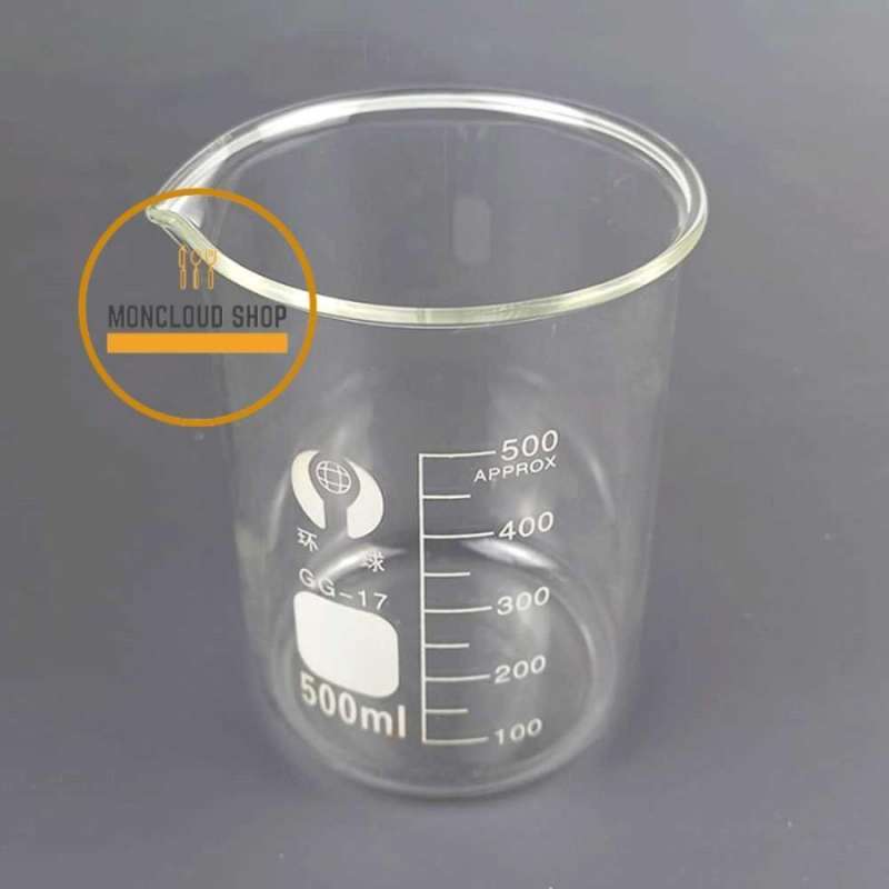 Jual Gelas Takar Kaca Lab Kimia Borosilicate Glass / Gelas Ukur 1000ML ...