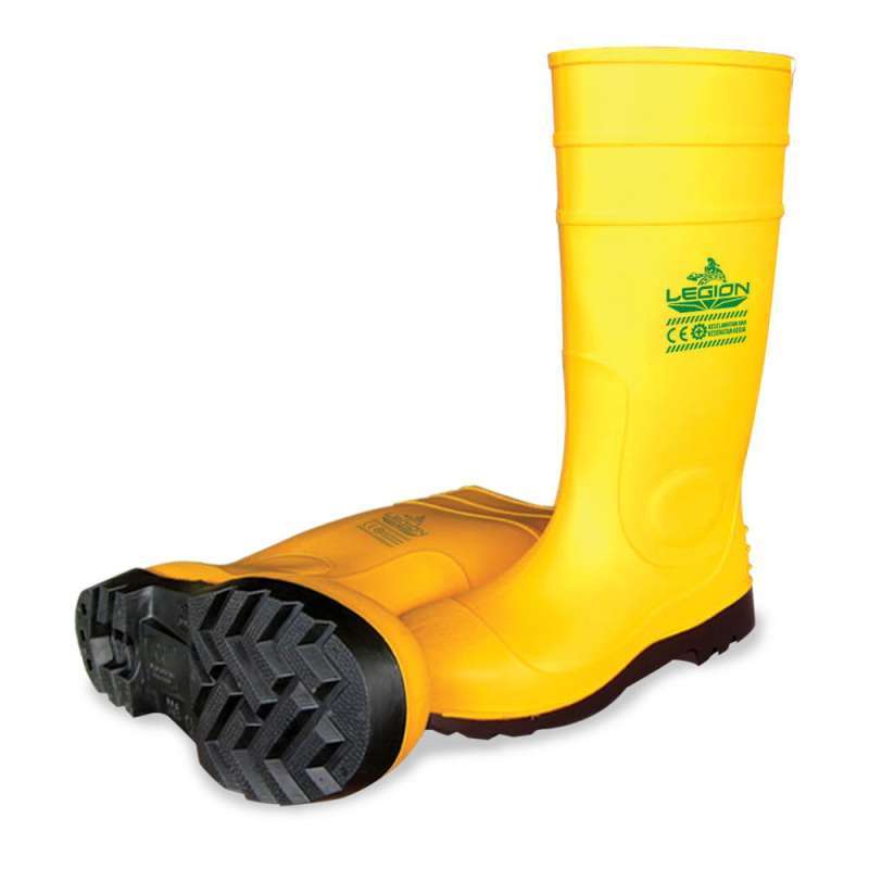 Jual Sepatu Proyek Safety Boot Rubber Safety Legion Karet +ujung besi ...