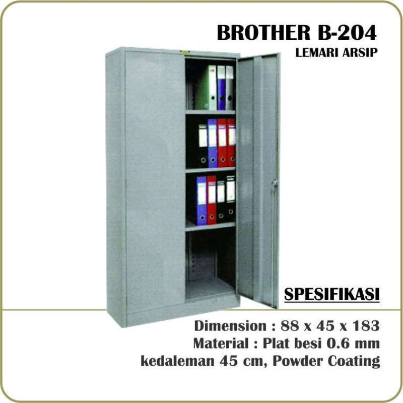 Jual Lemari Arsip Brother B 204 | Rak Bisa Diatur Ketinggiannya Di ...
