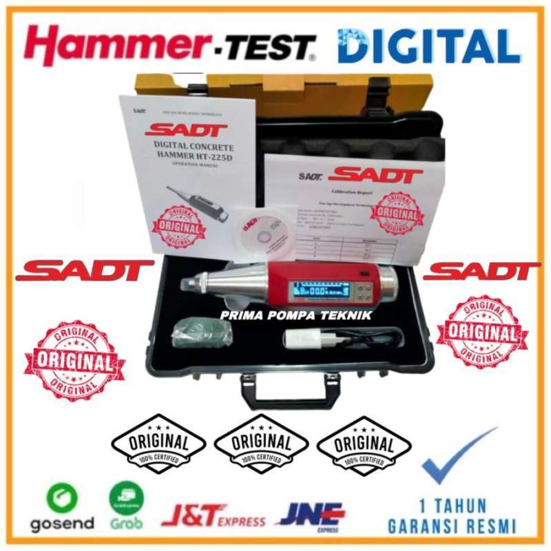 Jual Concrete Hammer Test Digital Sadt Ht-225d Original ( Alat Uji ...