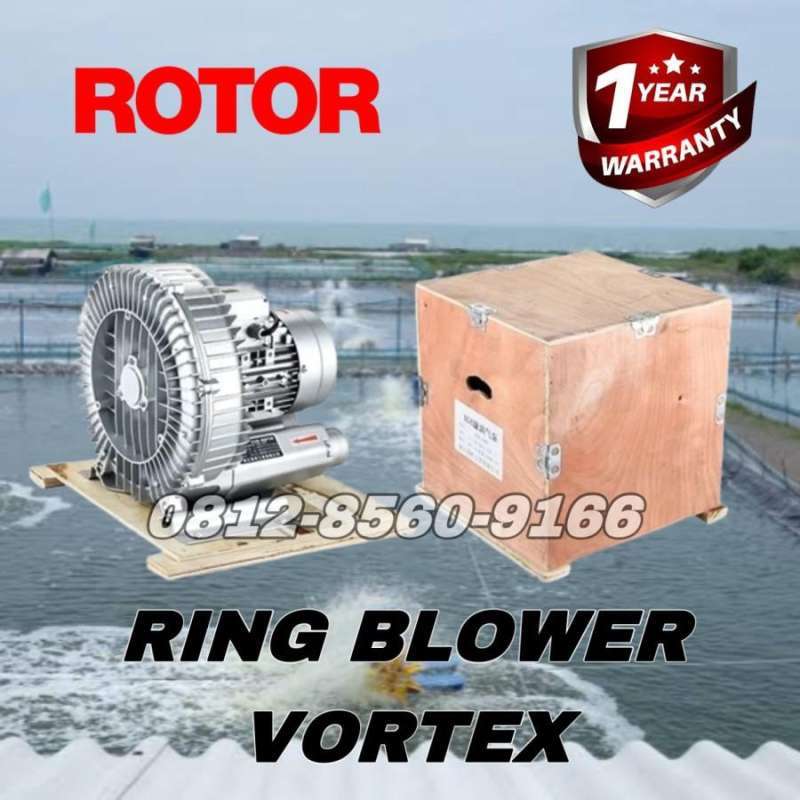 Jual Ring Blower 1HP Rotor HB 750 380V Centrifugal Blower Vortex Tambak ...
