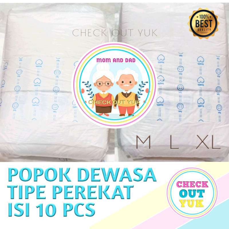 Jual Popok Dewasa Size L Isi 10 Pcs Di Seller Check Out Yuk - Wonolopo, Kota Semarang | Blibli