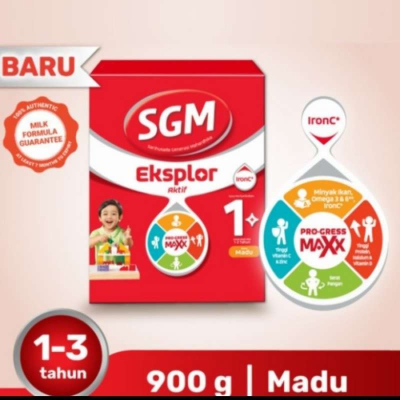 Promo Susu Sgm 1+ Plus Eksplor Rasa Madu 900Gram Usia 1-3 Tahun Diskon 23% di Seller Meedina ...