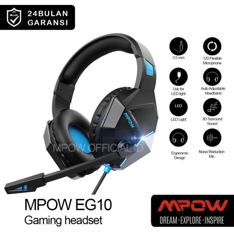 Jual ORIGINAL Mpow EG10 Gaming Headset di Seller Parade IT - Sumur Batu, Kota Jakarta Pusat | Blibli