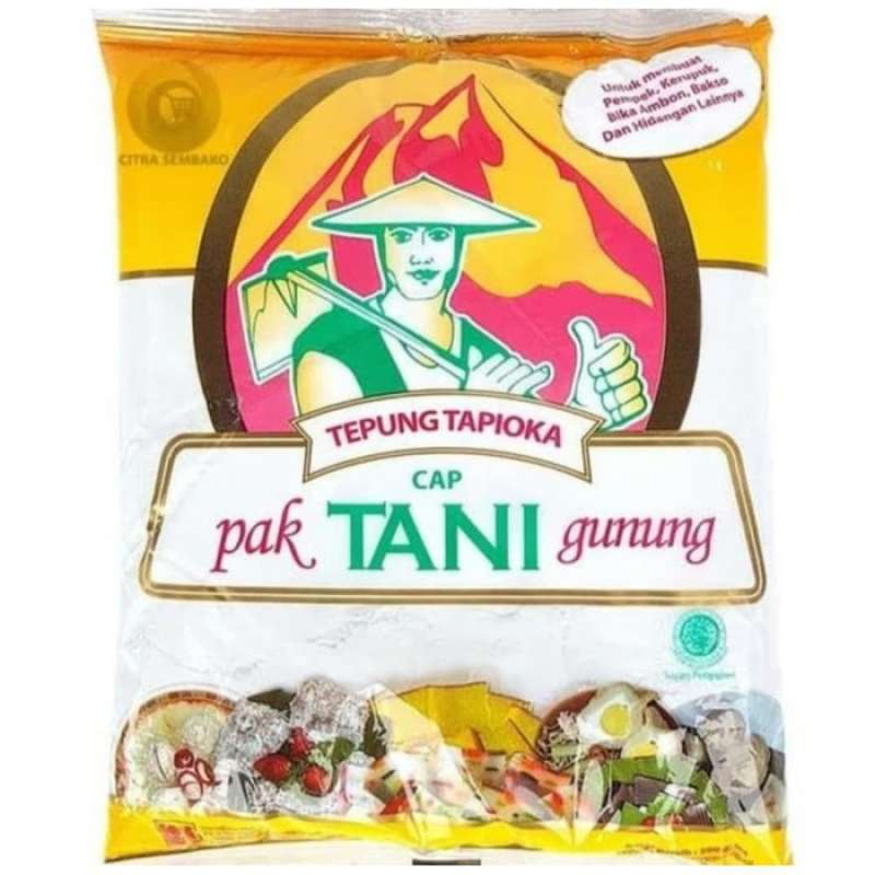 Promo Tepung Tapioka Cap Pak Tani Gunung Tepung Sagu 500gr Diskon 20% ...