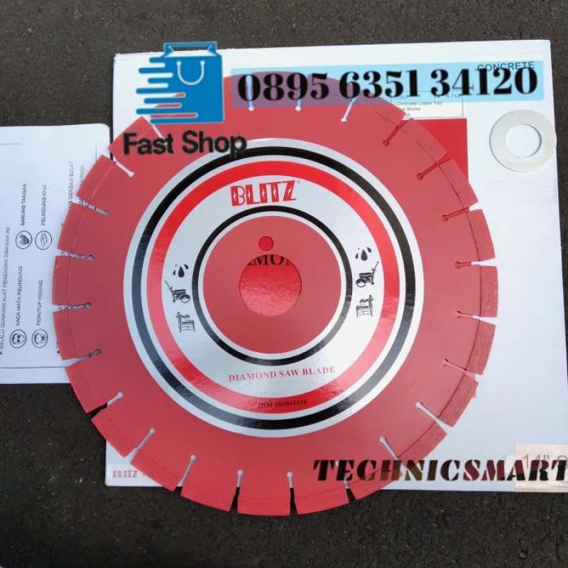 Promo Mata Gerinda Potong Aspal Beton 16 Inch Diamond Cutting Wheel ...