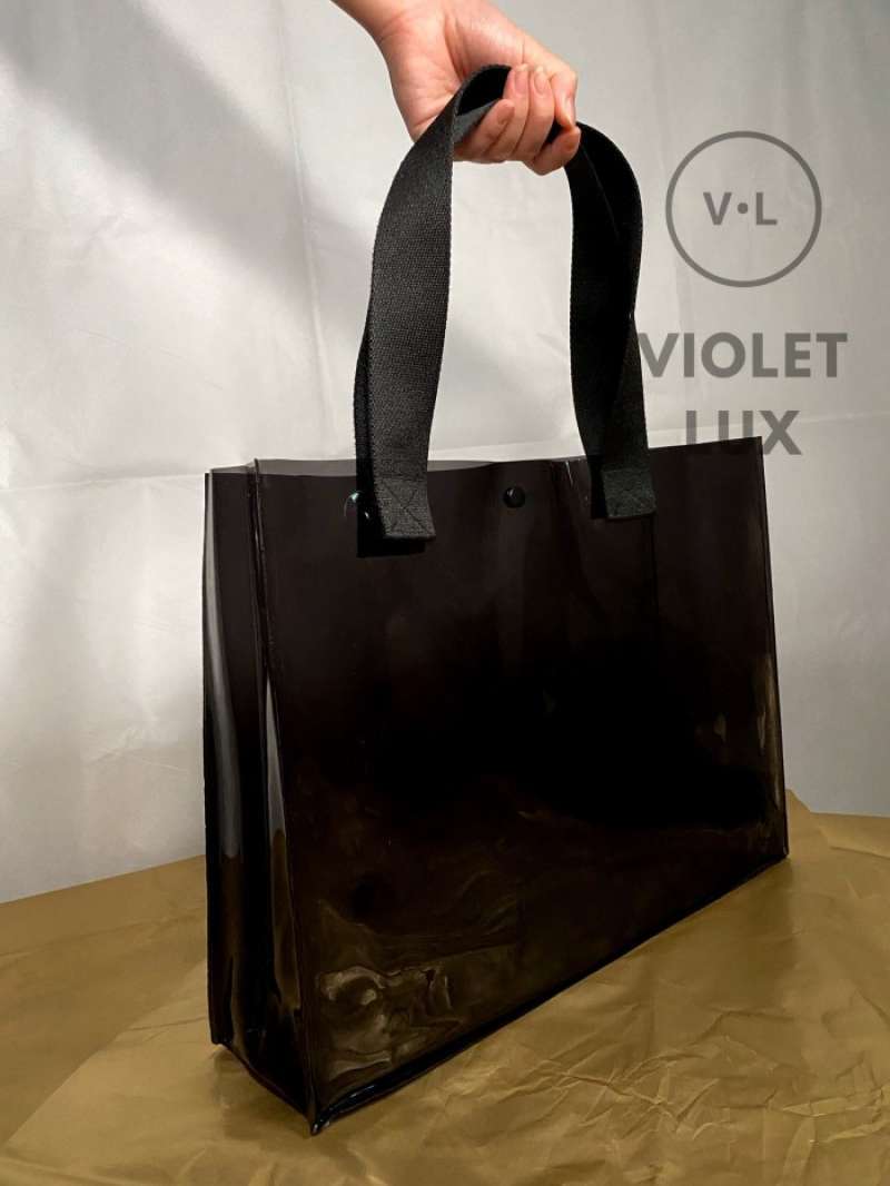 Promo PITTA BAG - TOTE SHOULDER BAG HITAM TRANSPARAN Diskon 10% di ...