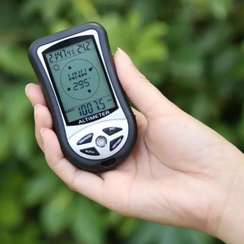 Jual Alat Ukur Ketinggian Digital Altimeter 8in1/kompas Digital/hiking ...