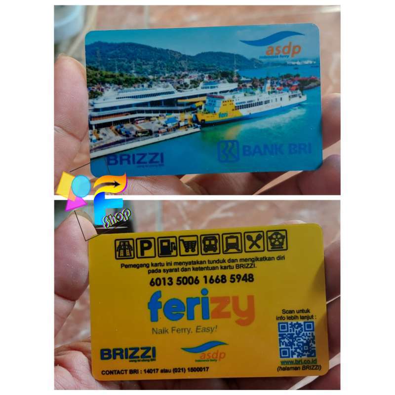 Jual Kartu Emoney Etoll Tapcash Brizzi Edisi Asdp Ferizy - Custom Print ...