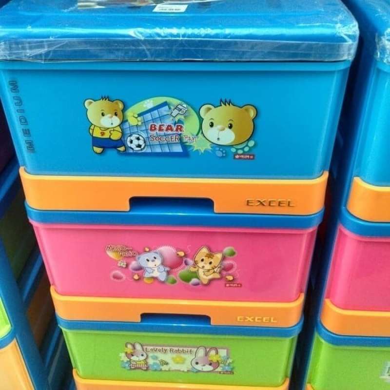 Jual Gojek Only Lemari Plastik Excel Container Medium Susun 4 Lion Star ...