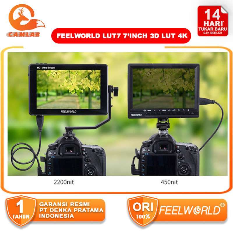 Jual Feelworld Lut7 7 3d Lut 4k Hdmi Monitor Di Seller Haileyy Shop ...