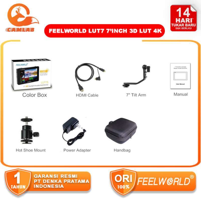 Jual Feelworld Lut7 7 3d Lut 4k Hdmi Monitor Di Seller Haileyy Shop ...