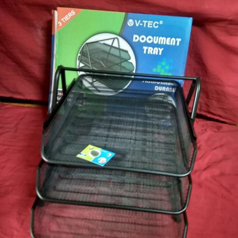 Promo V - Tec .tray Rak Tempat Document Dan Berkas 3 Susun Diskon 35% ...