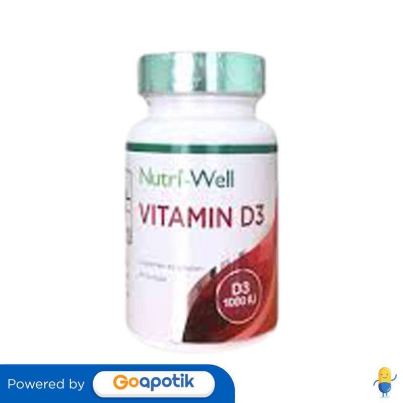 Jual NUTRIWELL VITAMIN D3 1000 IU BOTOL 30 KAPSUL di Seller Apotek Ella Farma - Pemecutan Kaja ...