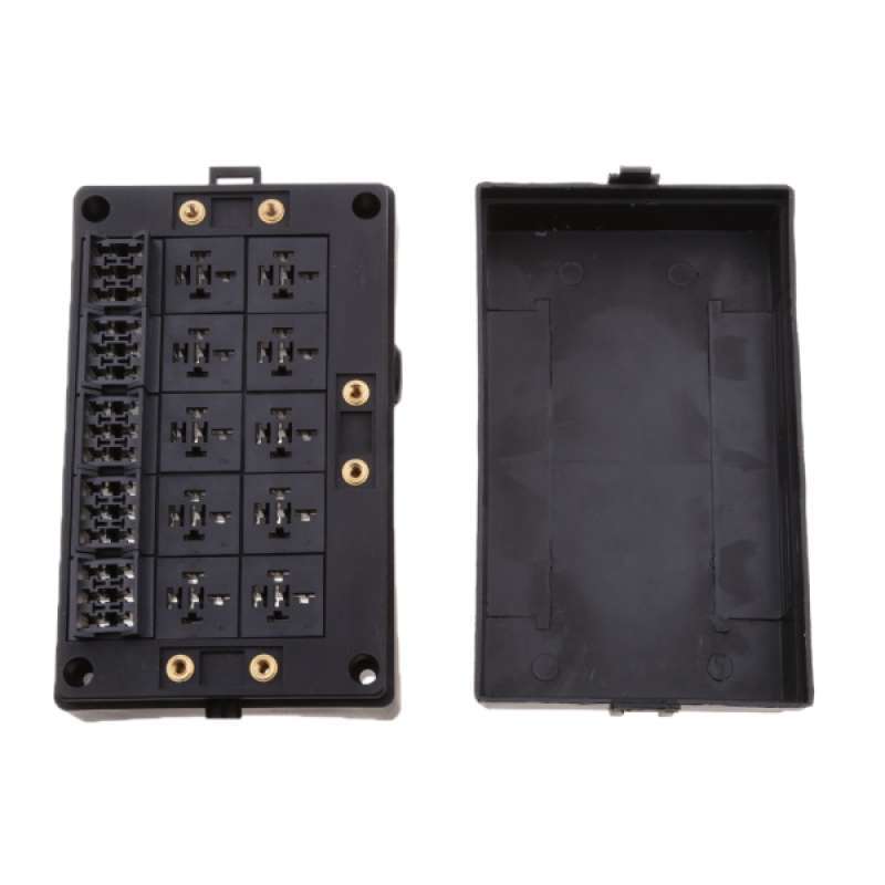 Promo Automotive 18 Way Fuse Relay Box Holder Block Circuit Protector ...