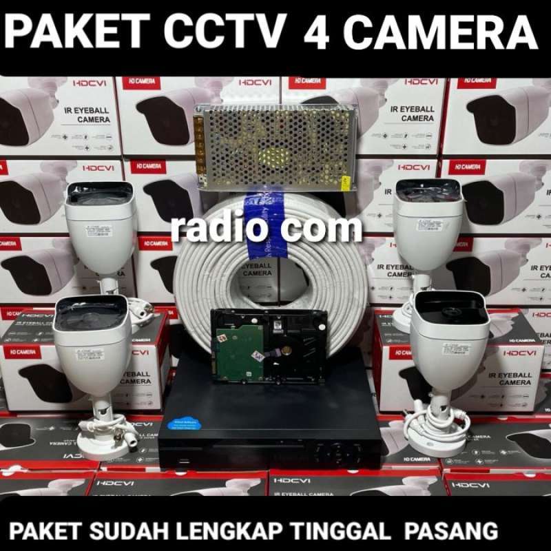 Jual Terbaik Paket Cctv 4 Channel 4 Kamera 5Mp Full Hd Alt Camera ...