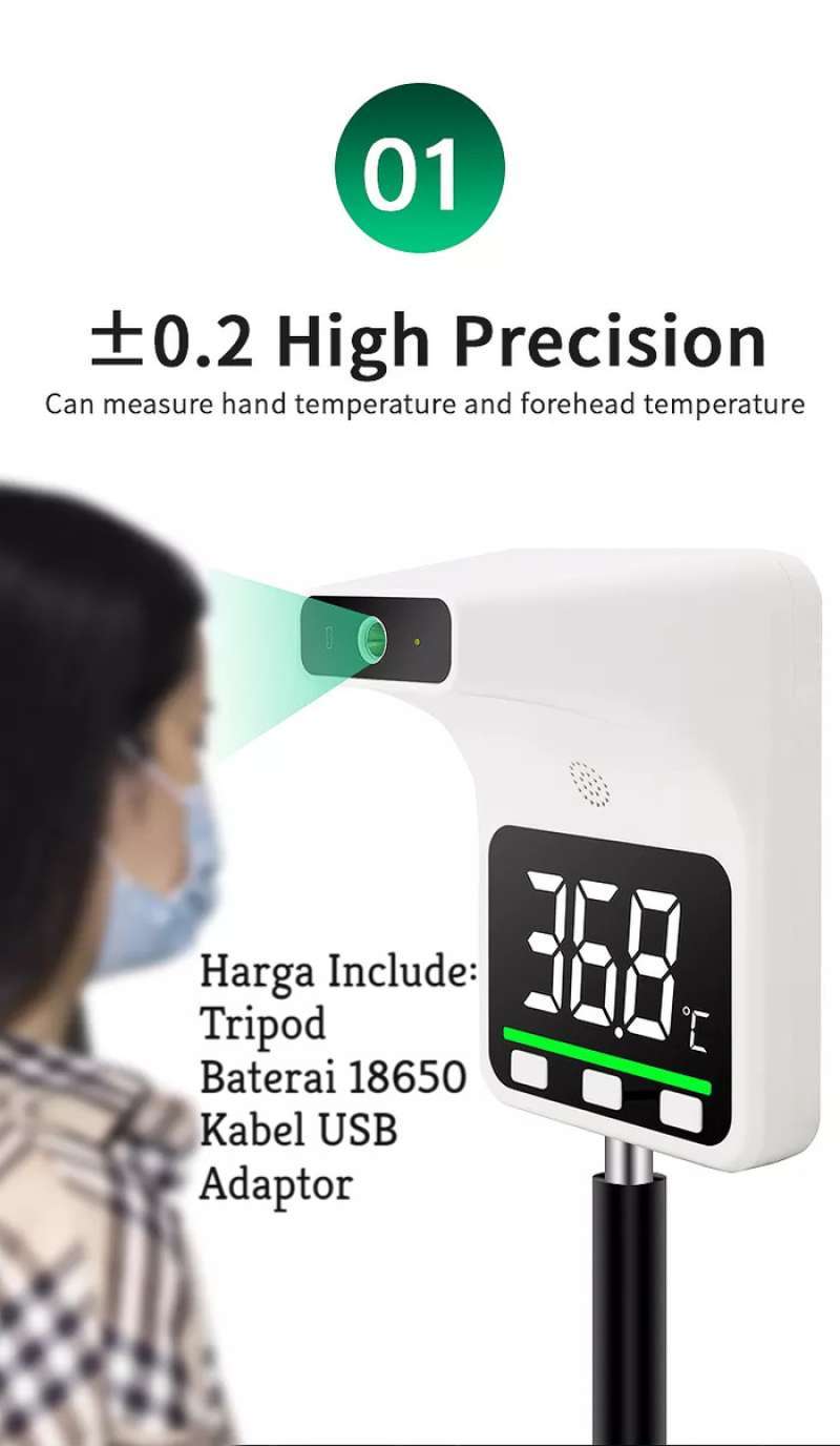 Jual K9B Termometer Infrared / Thermometer Standing / Termometer Suhu ...