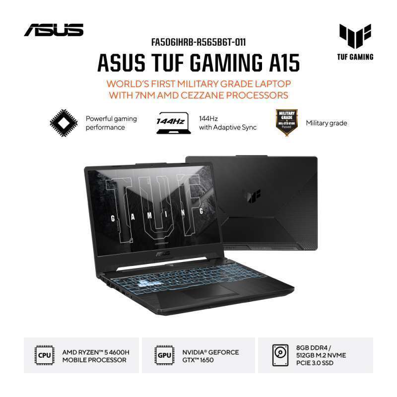 Jual ASUS TUF A15 FA506ICB - RYZEN 7 4800H 8GB 512SSD RTX3050 4GB WIN11 ...