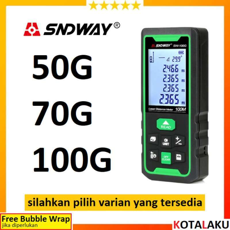 Jual SNDWAY SW 50G 70G 100G METERAN LASER METER DIGITAL RANGEFINDER di Seller Umar Store Tick ...